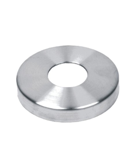 Tapa base acero inoxidable satinado para tubo o poste redondo 551-INOX