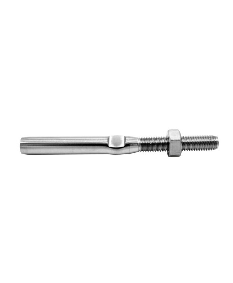 Tensor con tuerca de acero inoxidable satinado para cable 792-INOX