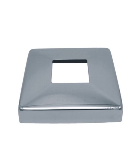 Tapa base para soporte, poste o tubo cuadrado de acero inoxidable 2825-INOX